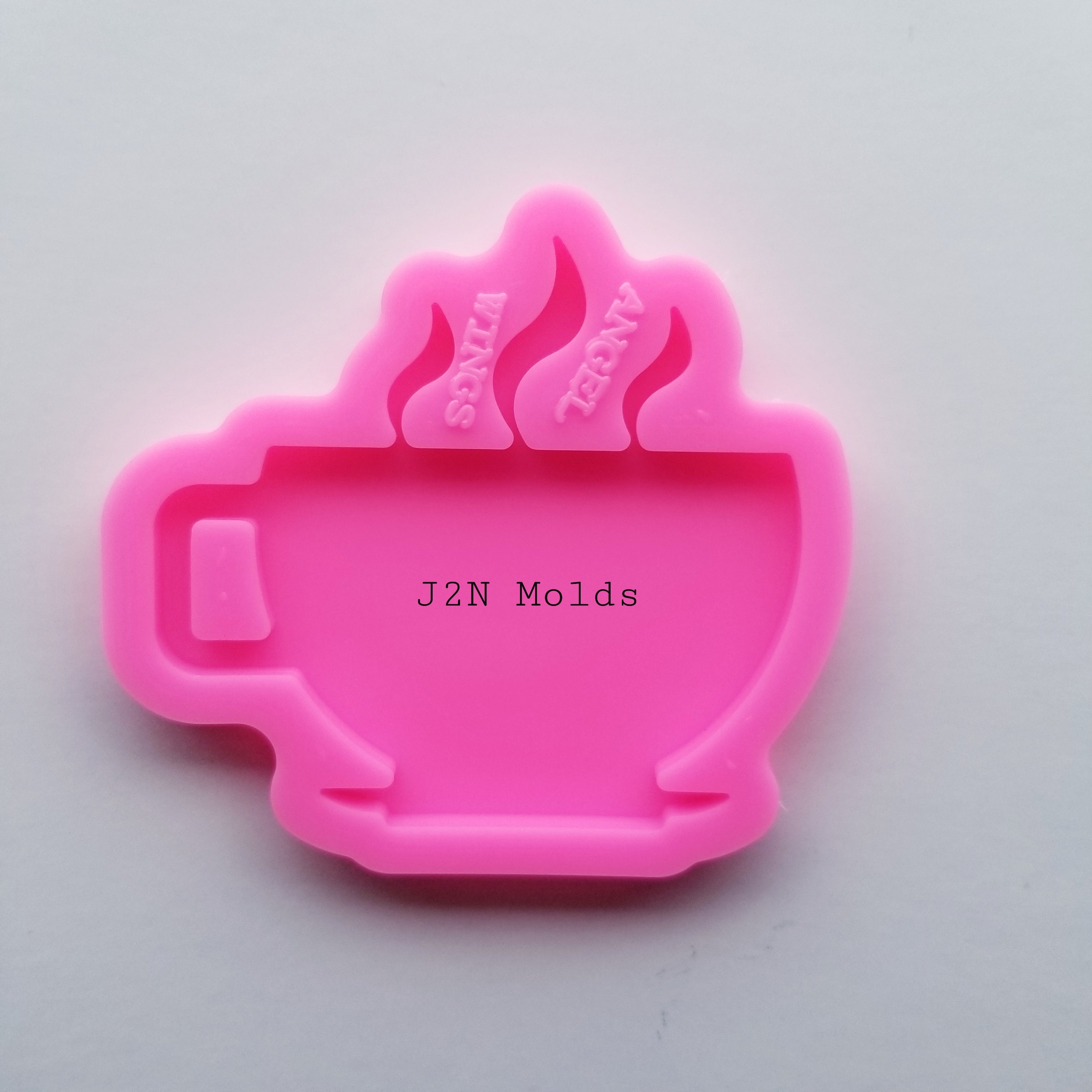 Shiny coffee cup mold – J2N silicone molds glitter and more