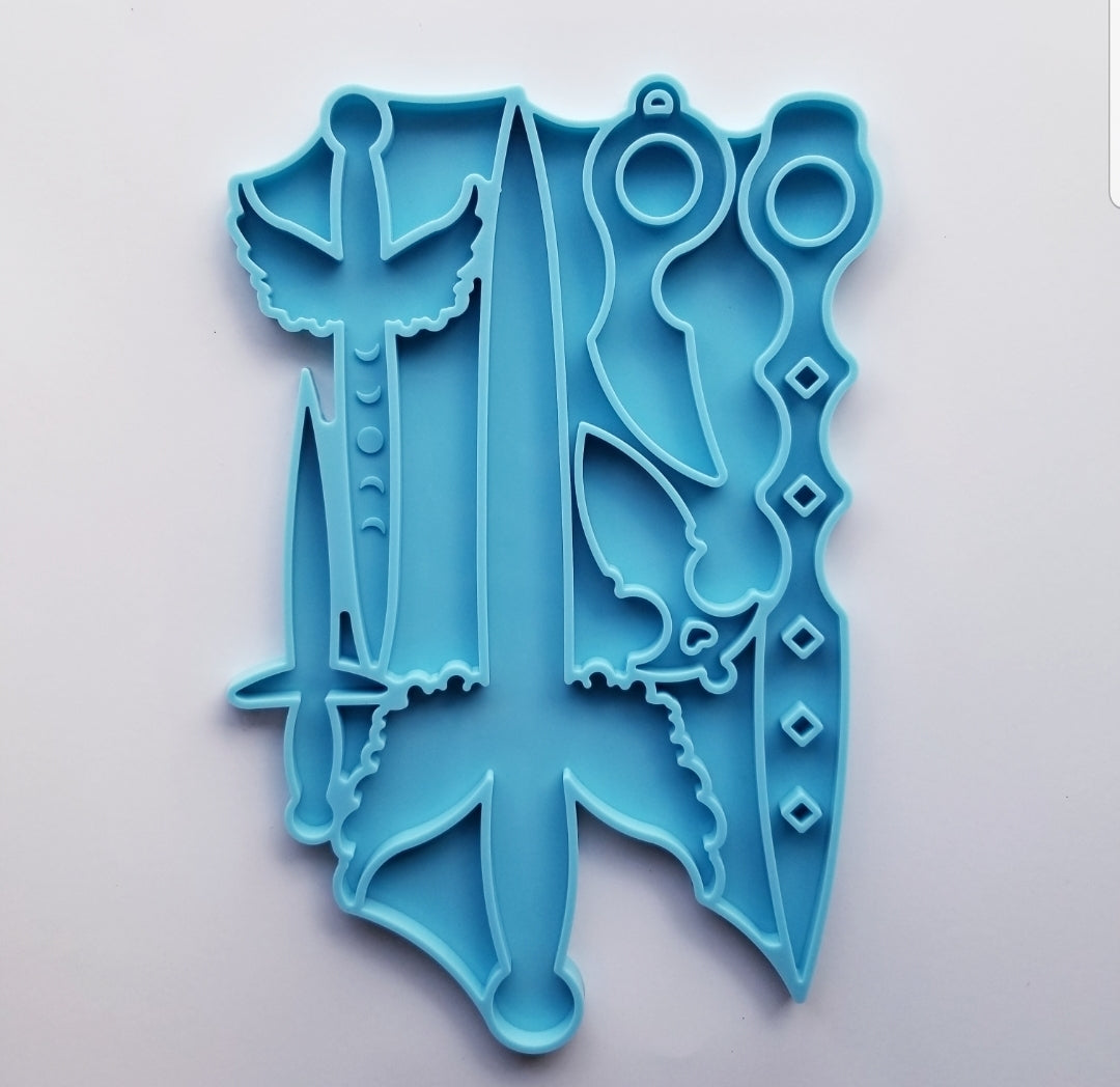 Knife/sword molds – J2N silicone molds glitter and more